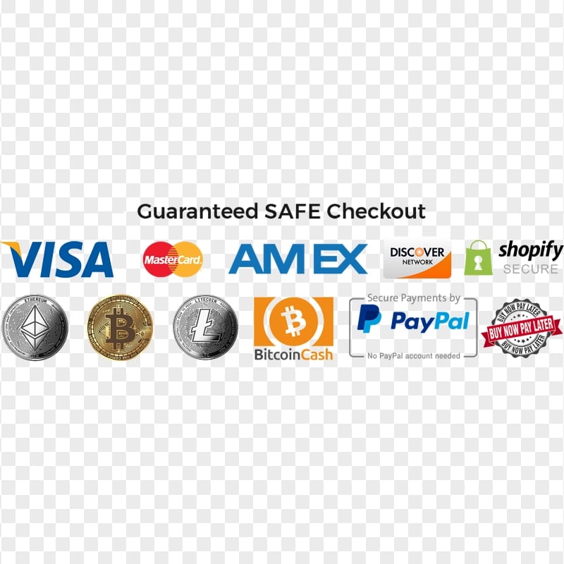 Guaranteed Checkout Payment Badge Icons Shopify | Citypng