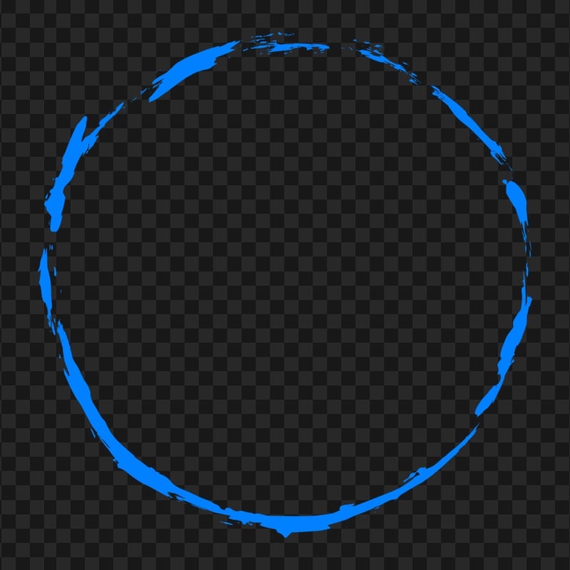 Grunge Circle Blue Frame Border Image PNG | Citypng
