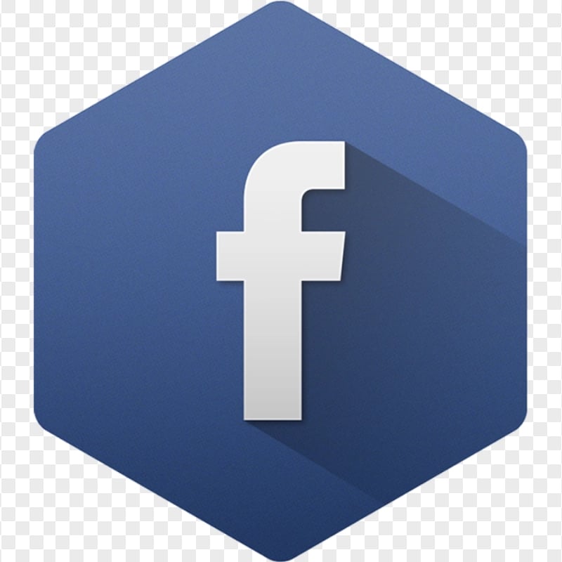 Flat Hexagon Shape Facebook Fb Logo Icon | Citypng