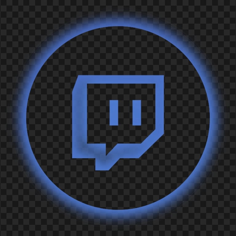 Twitch Blue Neon App Icon PNG | Citypng
