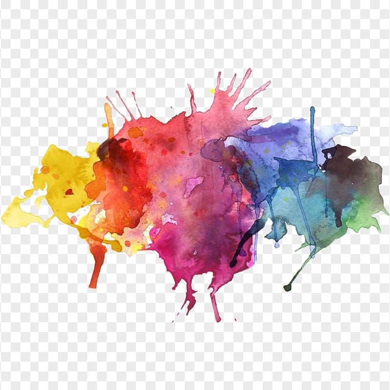 HD Watercolor Splash Transparent Background | Citypng