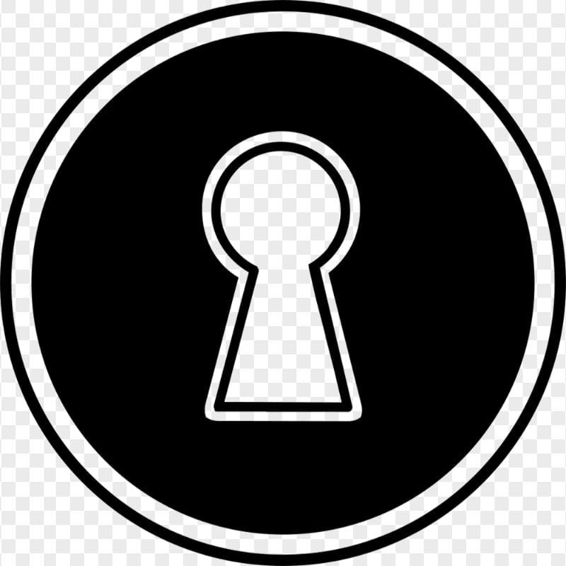 Black Vector Keyhole HD Transparent PNG | Citypng