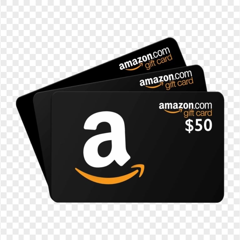 Amazon 50$ Gift Card Transparent Background | Citypng