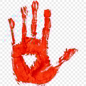HD Realistic Bloody Blood Hand Print Vector PNG | Citypng