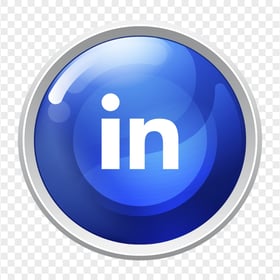 HD Black Outline Linkedin Round Icon PNG | Citypng