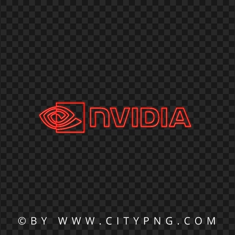 Nvidia Red Neon Logo Transparent Background | Citypng