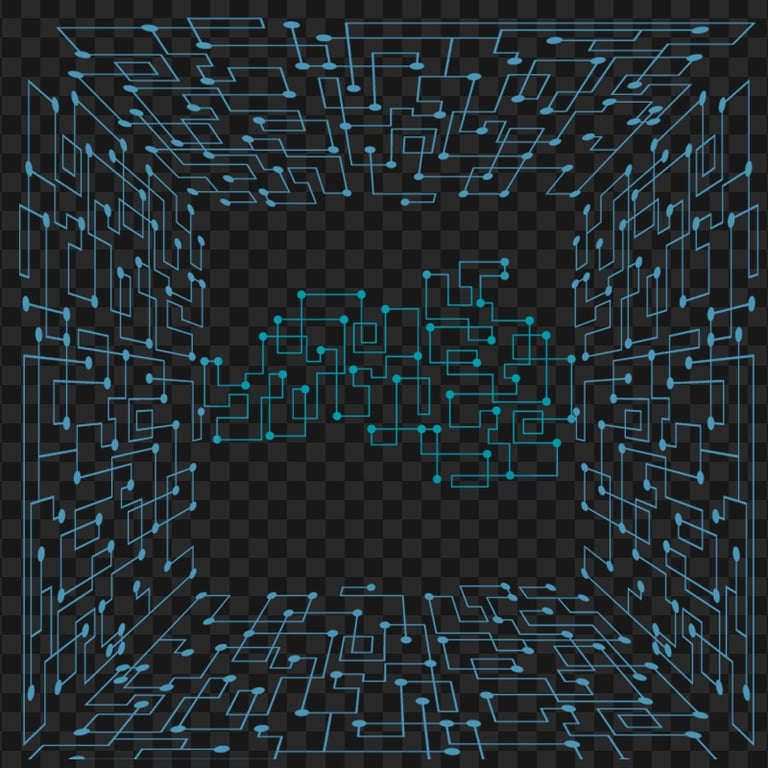 Blue Circuit Electrical network PNG Image | Citypng