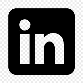 HD Black Round Outline Linkedin IN Icon Symbol PNG | Citypng