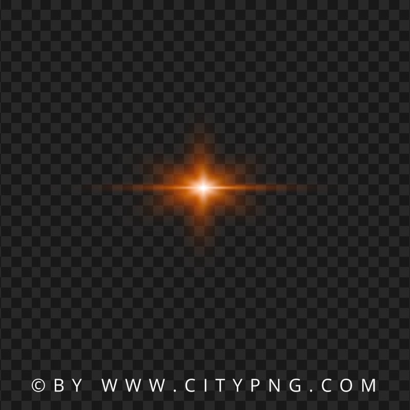 Star Light Golden Lens Flare Effect HD PNG | Citypng