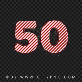 50 Text Number Fiery HD PNG | Citypng