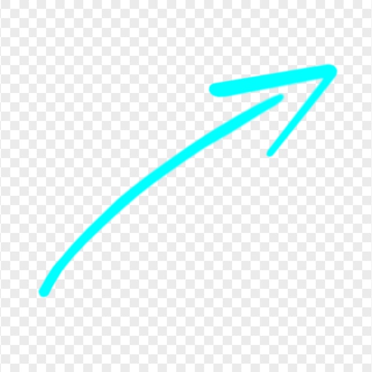 HD Blue Turquoise Line Arrow PNG | Citypng