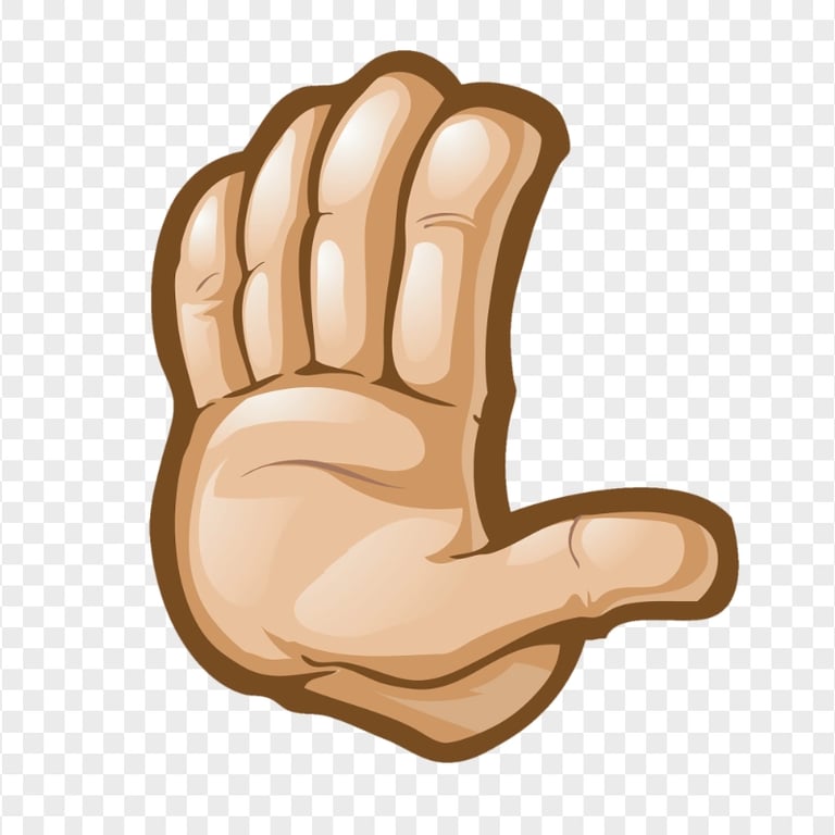 HD Cartoon Stop Hand Character PNG | Citypng