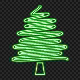 HD Creative Red Neon Christmas Tree PNG | Citypng
