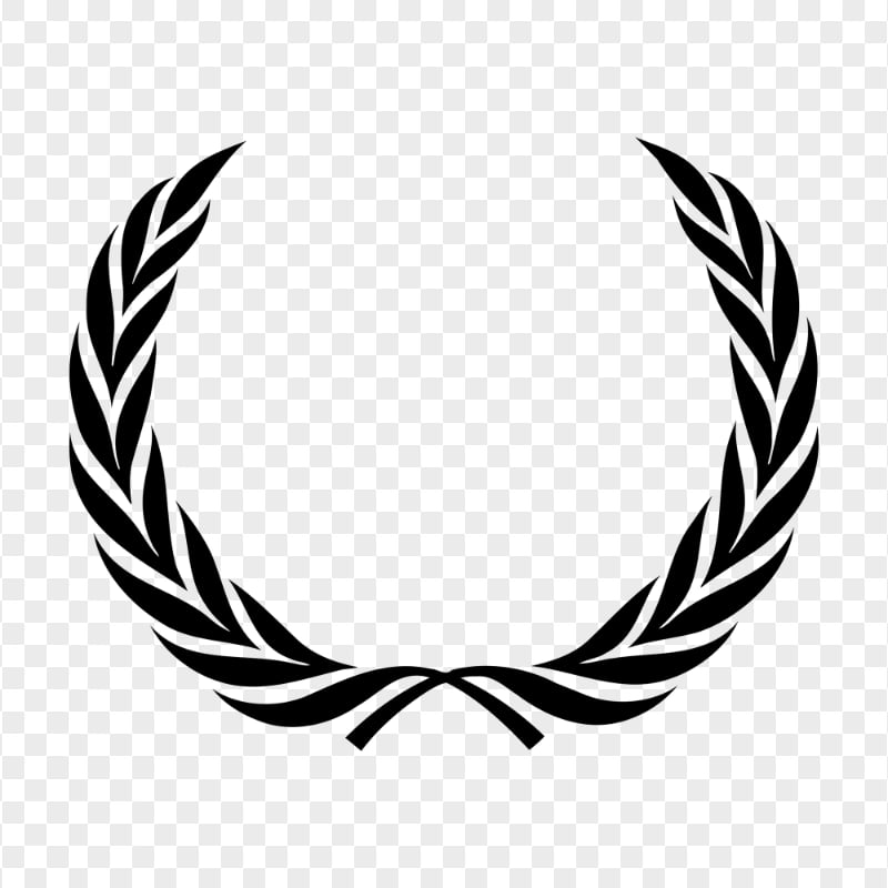 Wreath Laurel Black PNG | Citypng