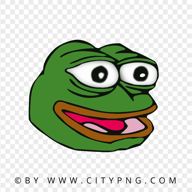HD Pepe The Frog Smiling Happy Face PNG | Citypng