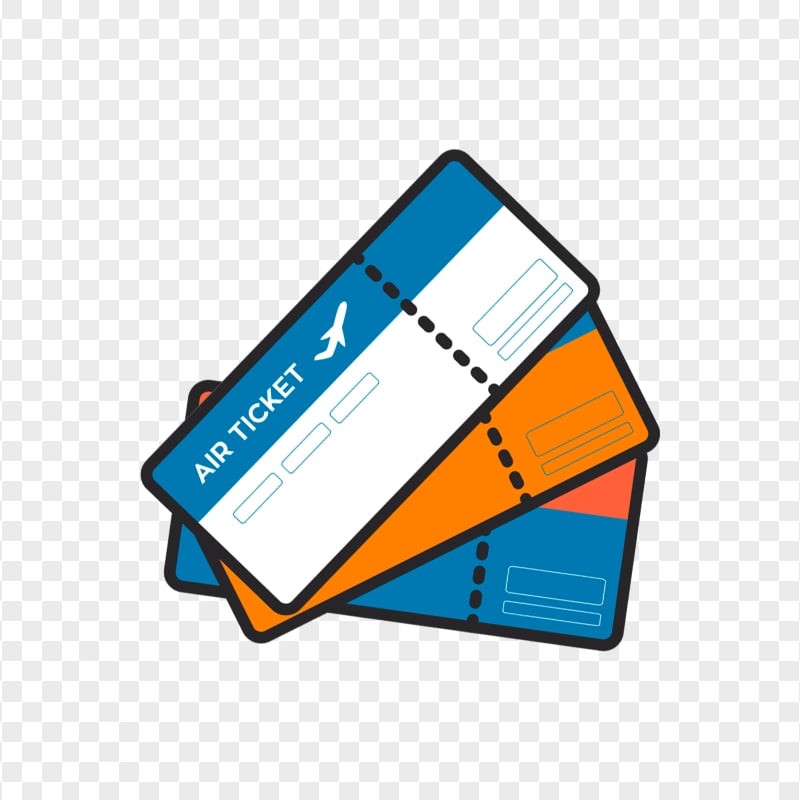 Airline Ticket Vector Icon Illustration PNG | Citypng