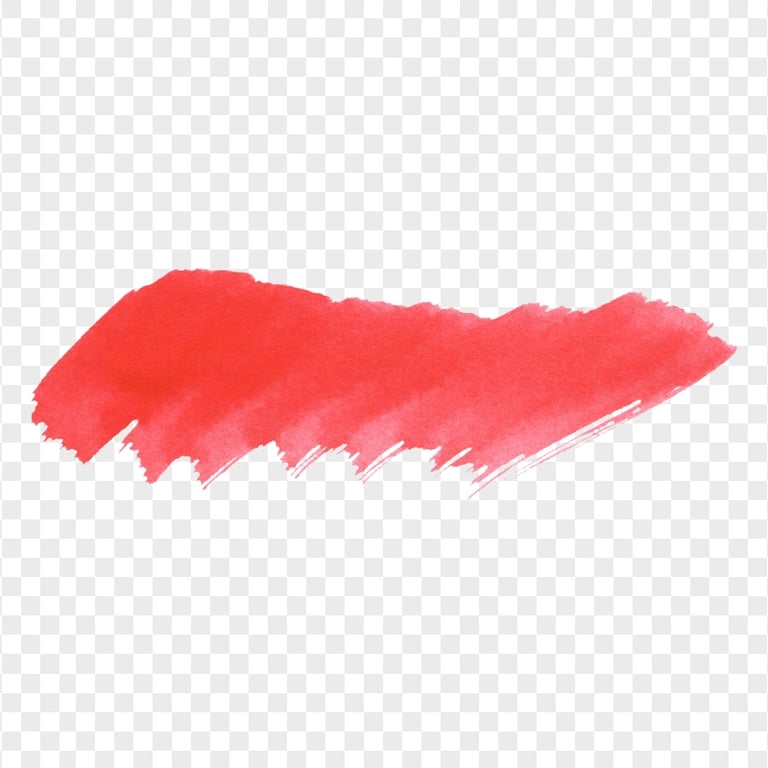 HD Watercolour Red Brush Stroke PNG | Citypng