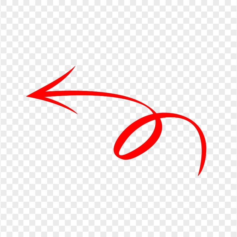Red Drawn Arrow Png