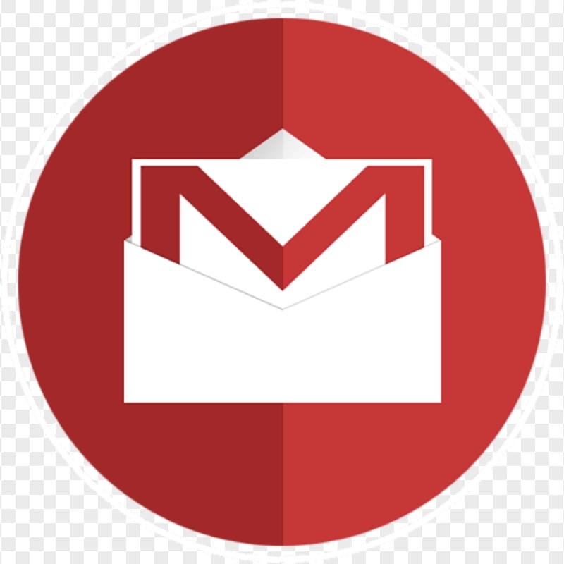 Round Gmail Envelope Mail Email Icon | Citypng