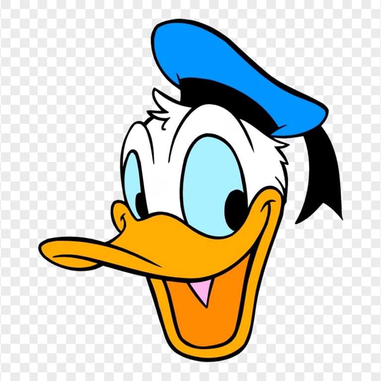 HD Donald Duck Smiley Face PNG | Citypng