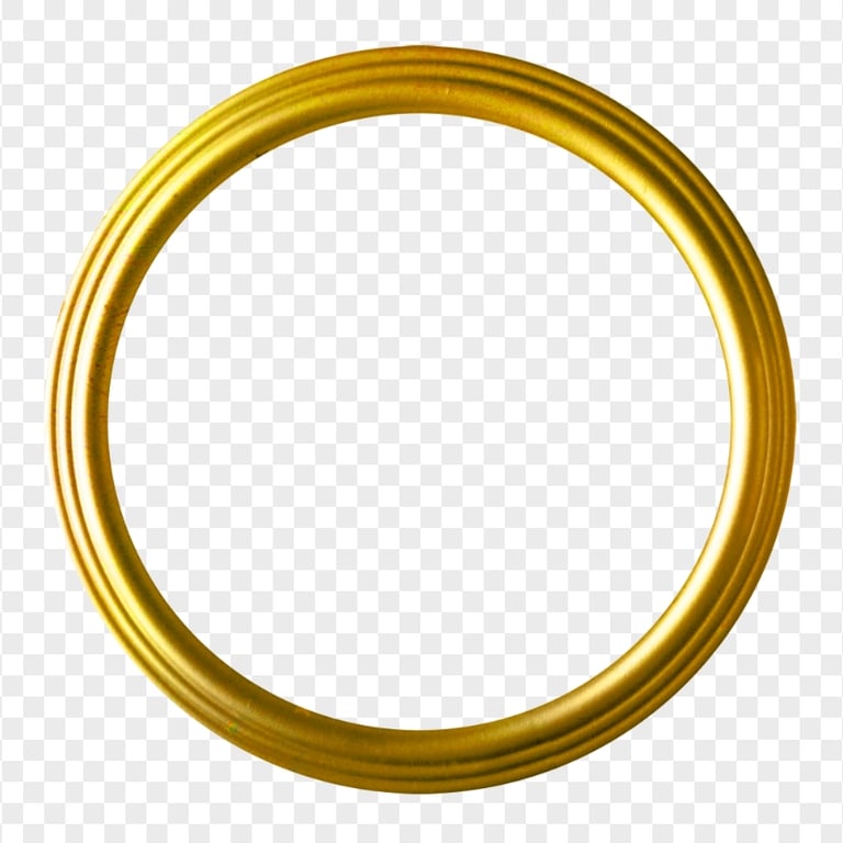 Yellow Circular Round Frame PNG | Citypng