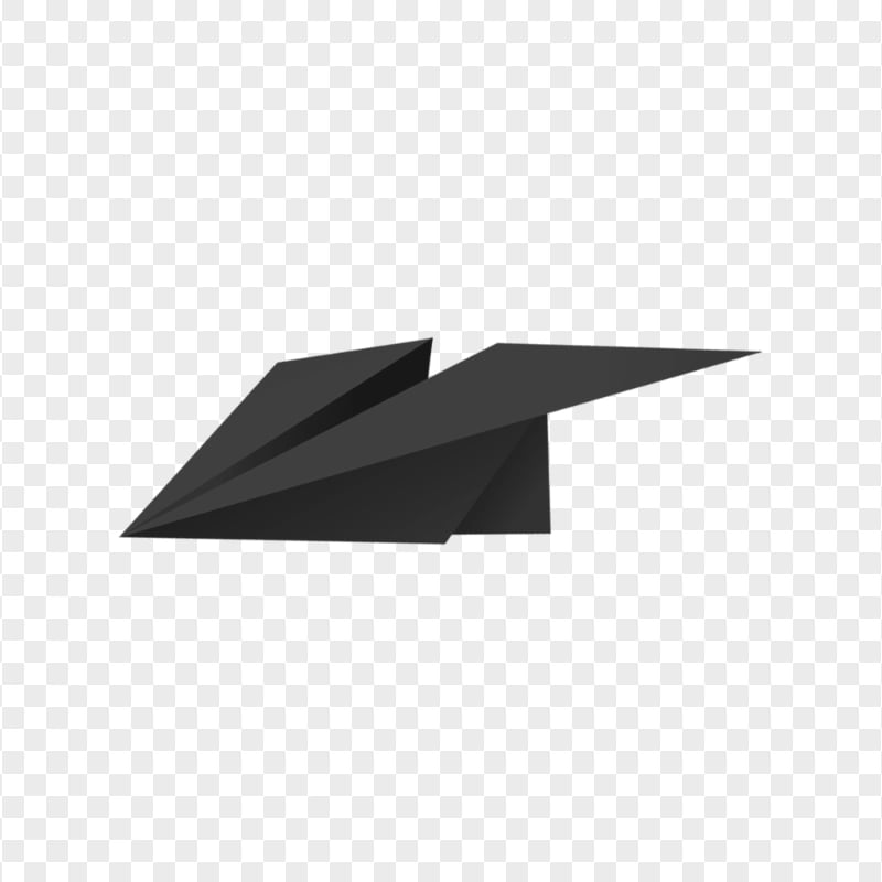 Black Paper Plane HD PNG | Citypng