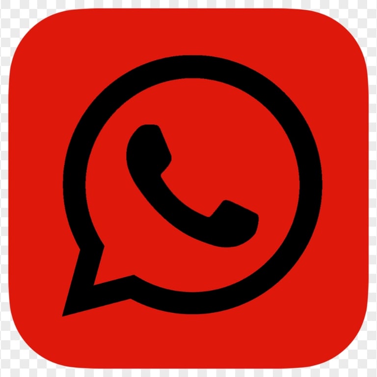 HD Dark Red & Black Whatsapp Wa Whats App Logo Icon PNG | Citypng