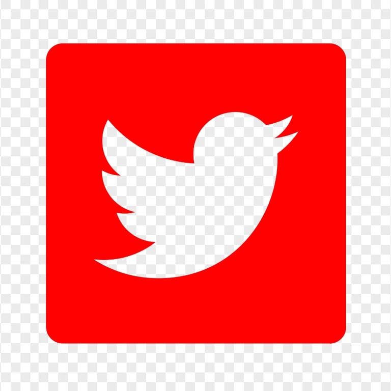 HD Twitter Flat Square App Icon PNG | Citypng