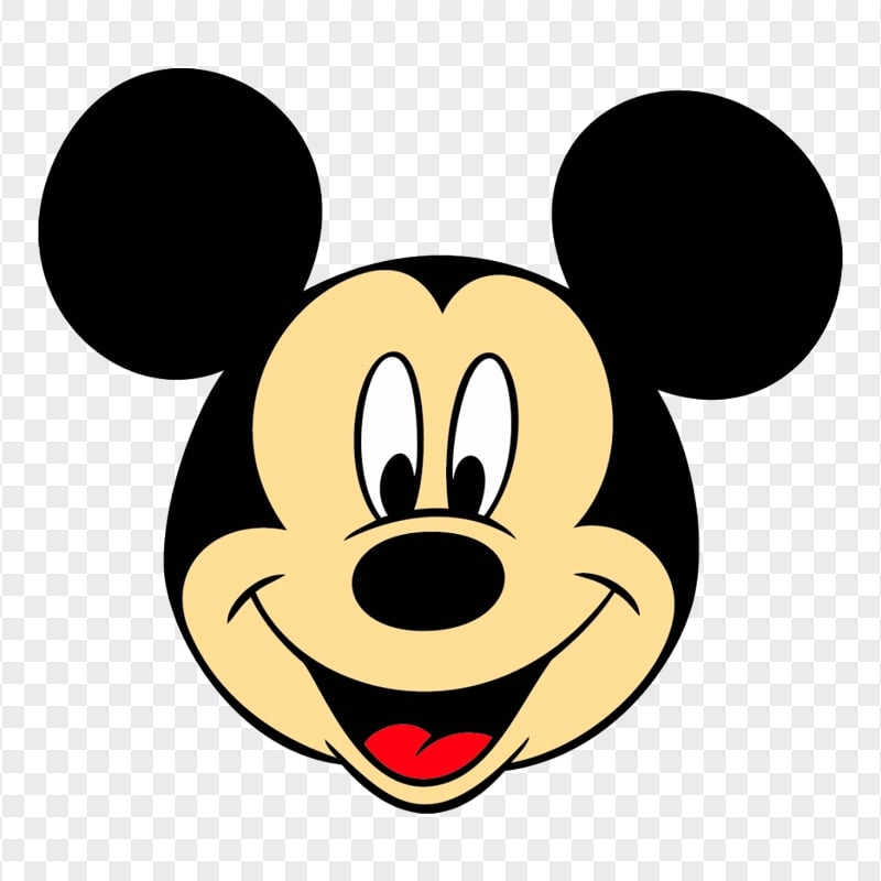 Mickey Mouse Face Front View HD PNG | Citypng