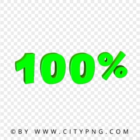 HD 100% One Hundred Percent Black 3D Text PNG | Citypng