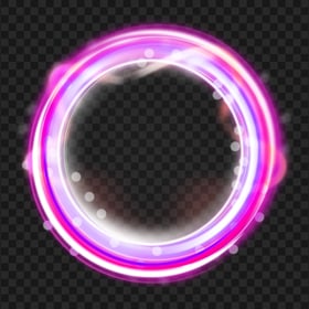 HD Glowing Pink Light Circle Ring PNG | Citypng