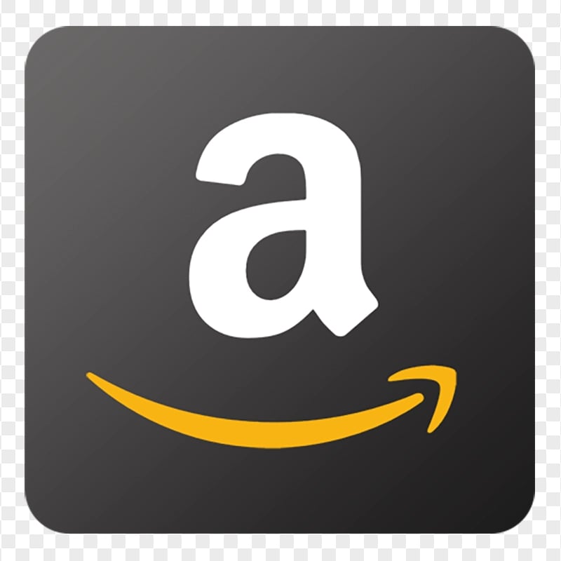 Black Square Mobile App Amazon Logo Icon | Citypng