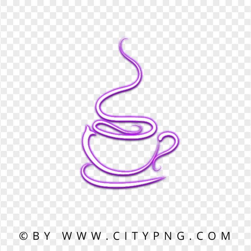 Purple Neon Light Coffee Mug Cup HD Transparent PNG | Citypng