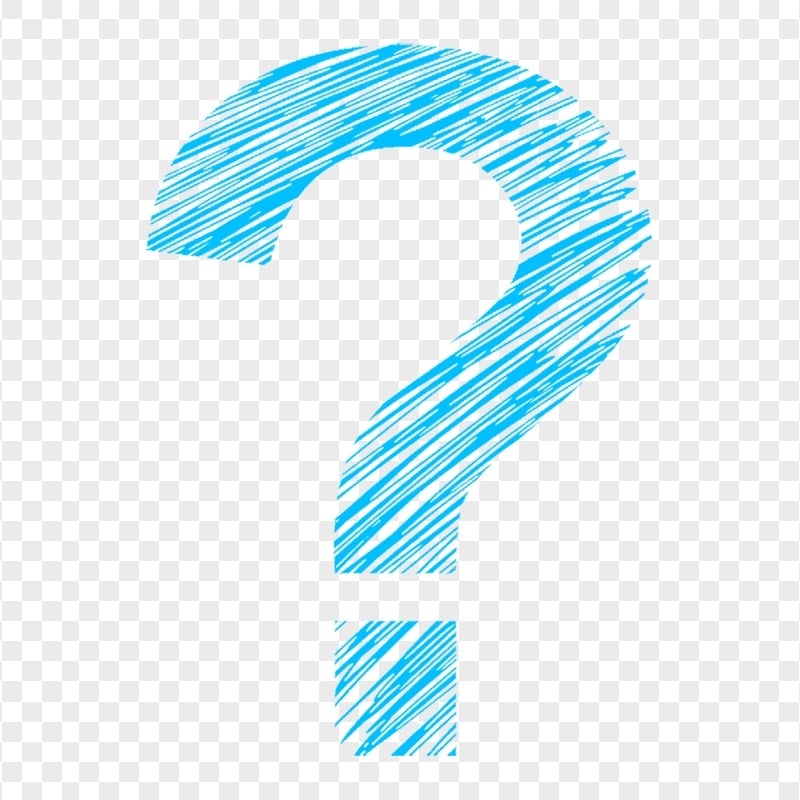 PNG Blue Scribble Question Mark Sign | Citypng