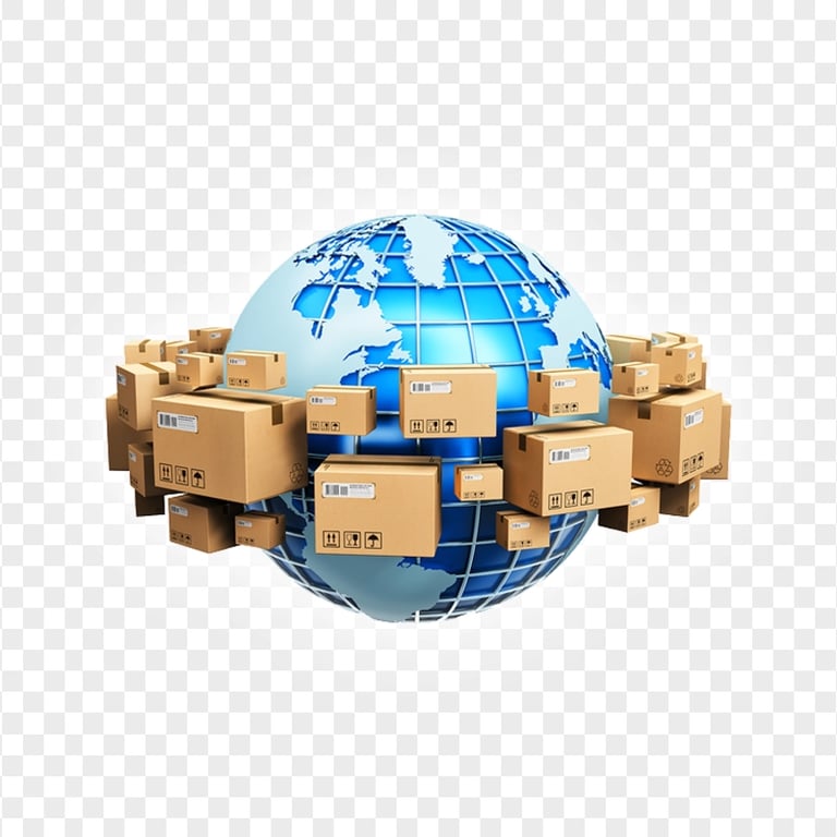 HD Worldwide International Shipping Illustration PNG | Citypng
