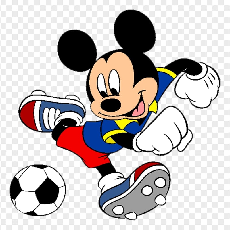 FREE Mickey Mouse Soccer Football Player PNG | Citypng