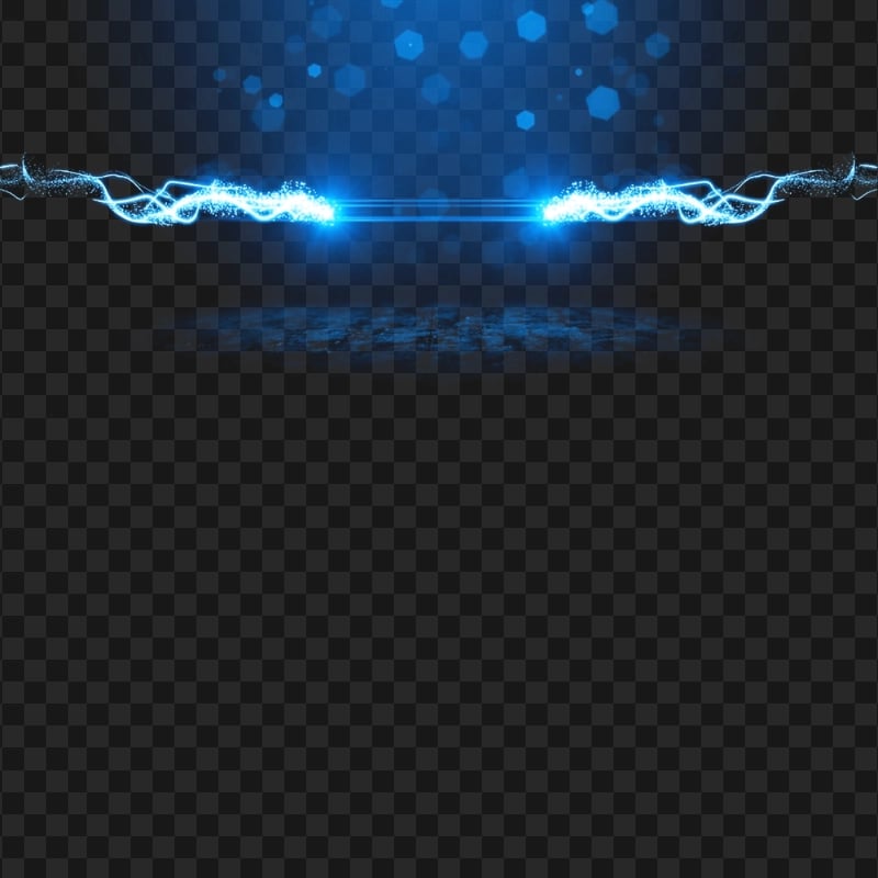 HD Blue Electric Light Energy Lines Effect PNG | Citypng
