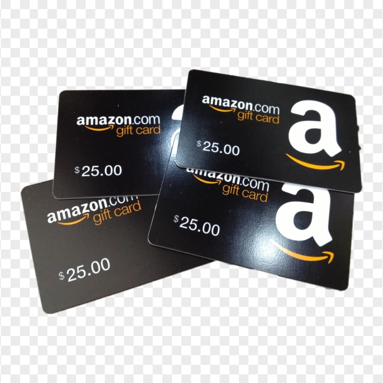 Woman Hand Hold Amazon 100$ Gift Card | Citypng