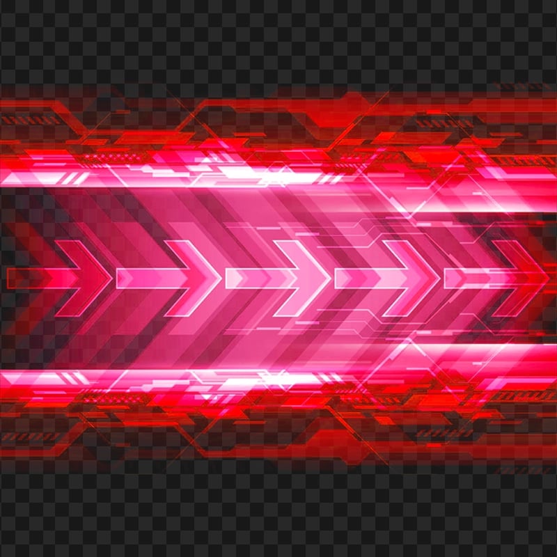 Science Technology Red Light Arrows Effect HD PNG | Citypng