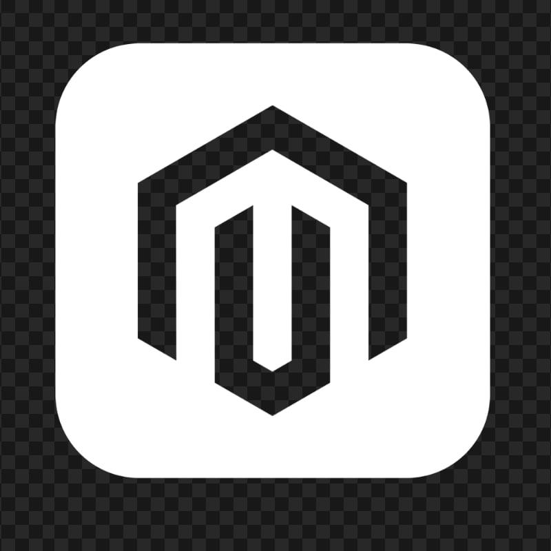 Magento Square White Logo Icon HD PNG | Citypng