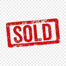 HD Sold Word Red Stamp PNG | Citypng
