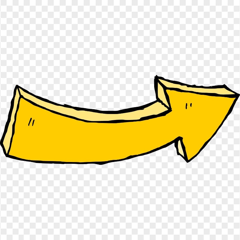 Curved Arrow Point Right Cartoon Clipart Comic | Citypng