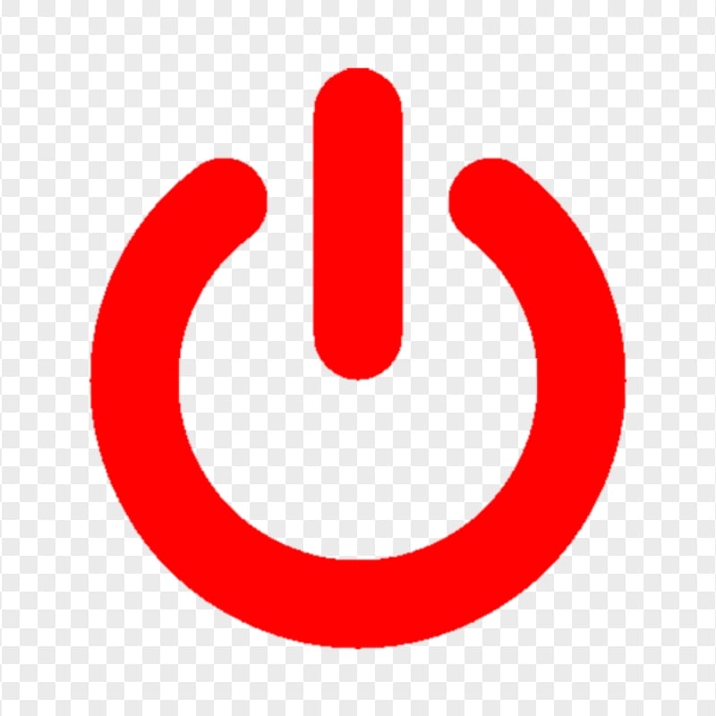 Transparent HD Power On Off Red Button Icon | Citypng