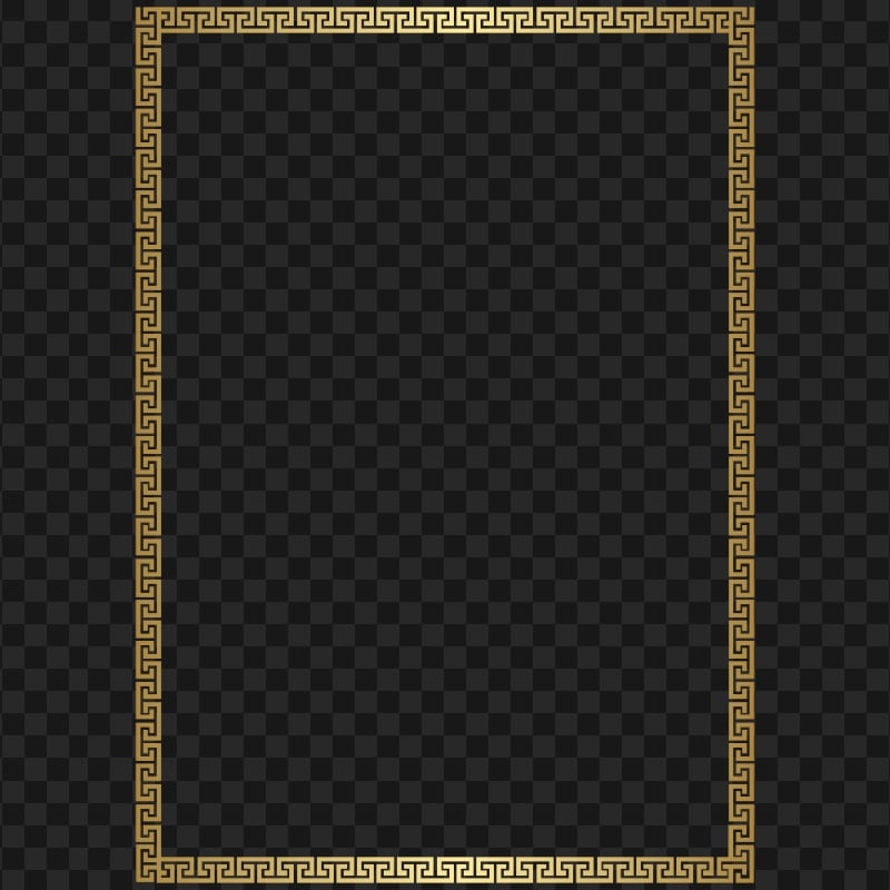 HD Golden Gold Border Frame Transparent PNG | Citypng