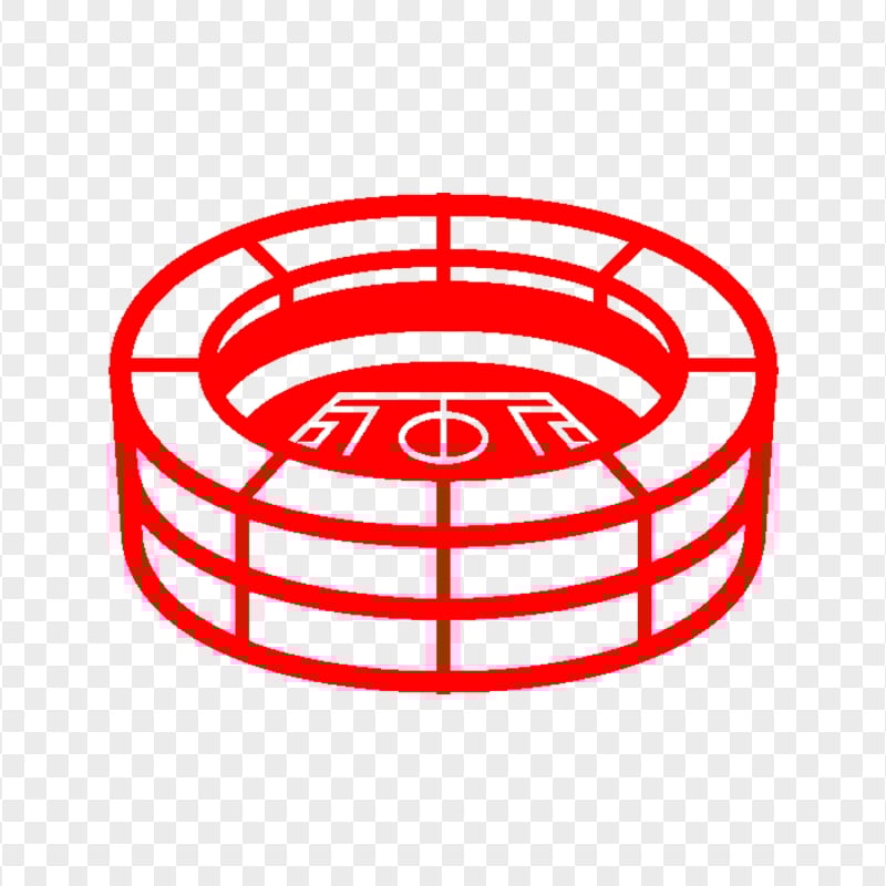 Sports Football Stadium Red Icon Transparent PNG | Citypng