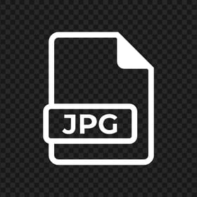 White Icon Of JPG File PNG | Citypng