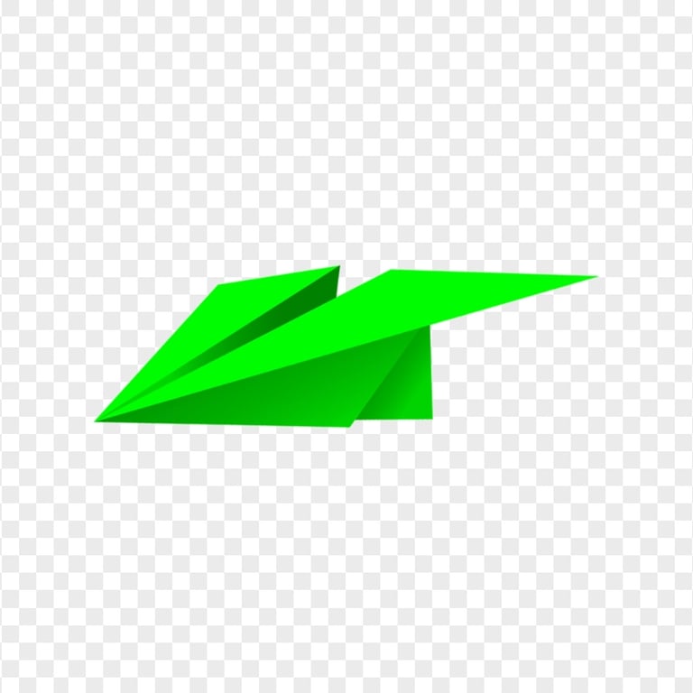 HD Green Paper Plane Transparent PNG | Citypng
