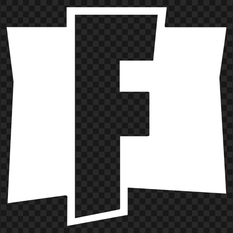 HD Fortnite White F Logo Letter PNG | Citypng