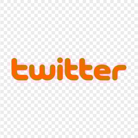 HD Orange Outline Twitter Bird Logo Icon PNG | Citypng