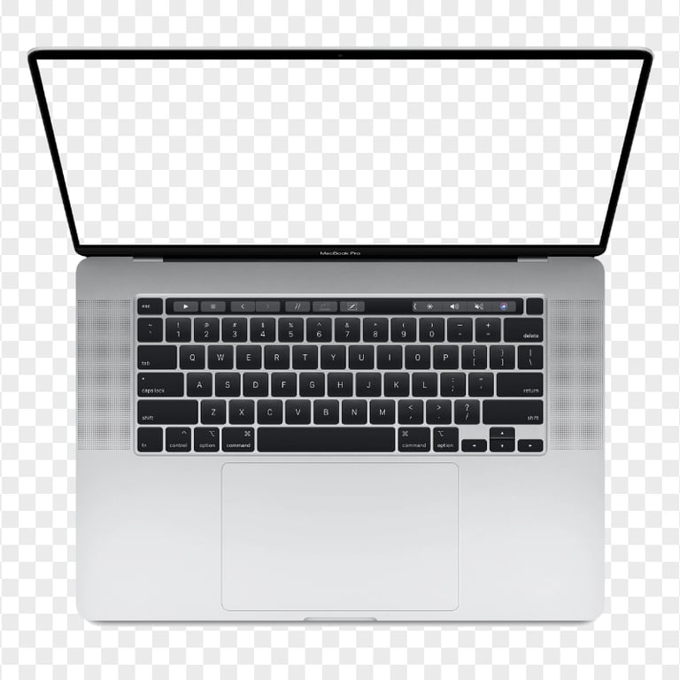 Apple Macbook Pro Top View Mockup PNG | Citypng